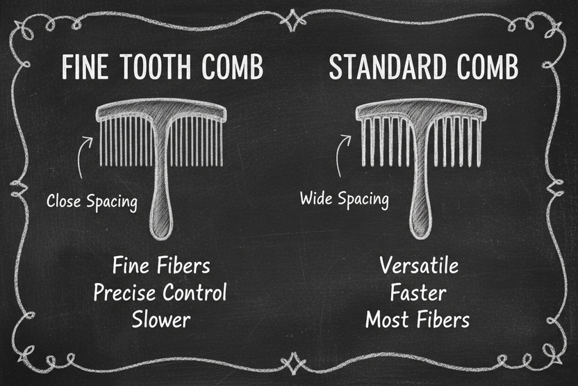 Fine Tooth vs Standard Wool Combs: Which Should You Choose? – Riley ...