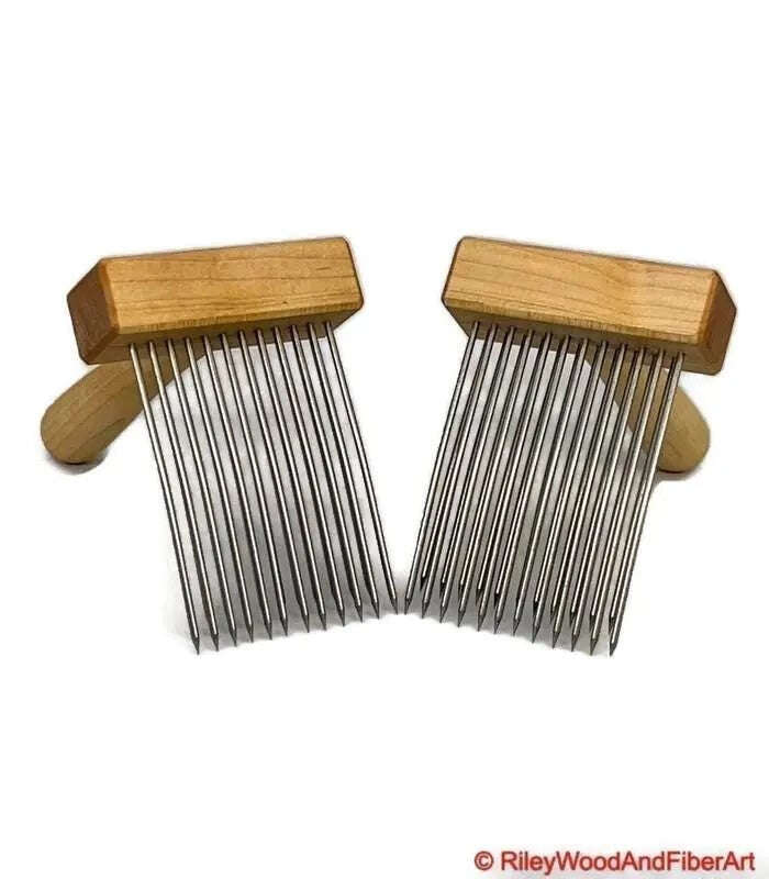 Handmade Wool Combs - Premium Fiber Processing Tools – Riley Wood and ...
