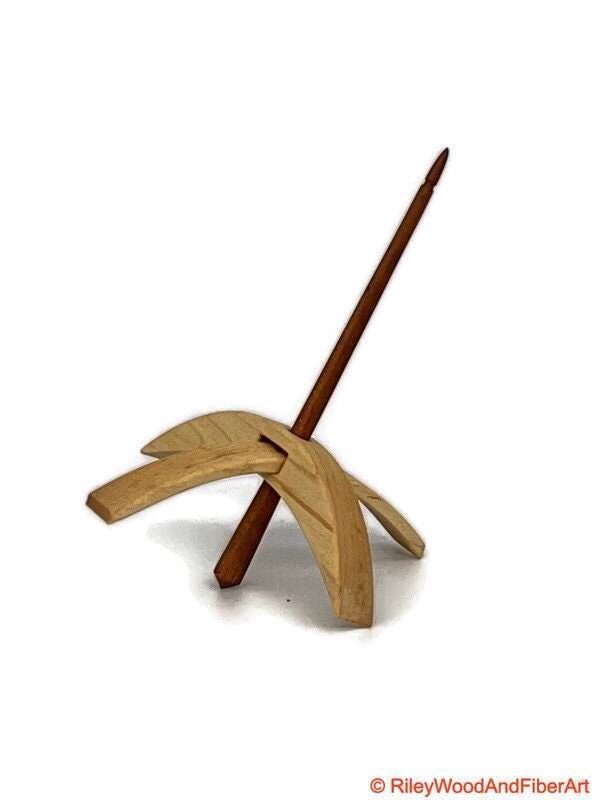 Handmade Medium Turkish Spindle - Maple with Cherry - Artisan Fiber ...